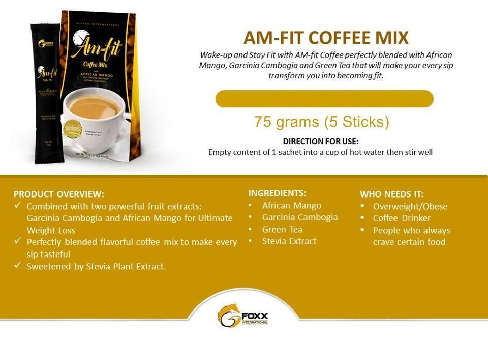 Am-Fit Coffee Mix - Best Weightloss Coffee – gfoxxphilippines